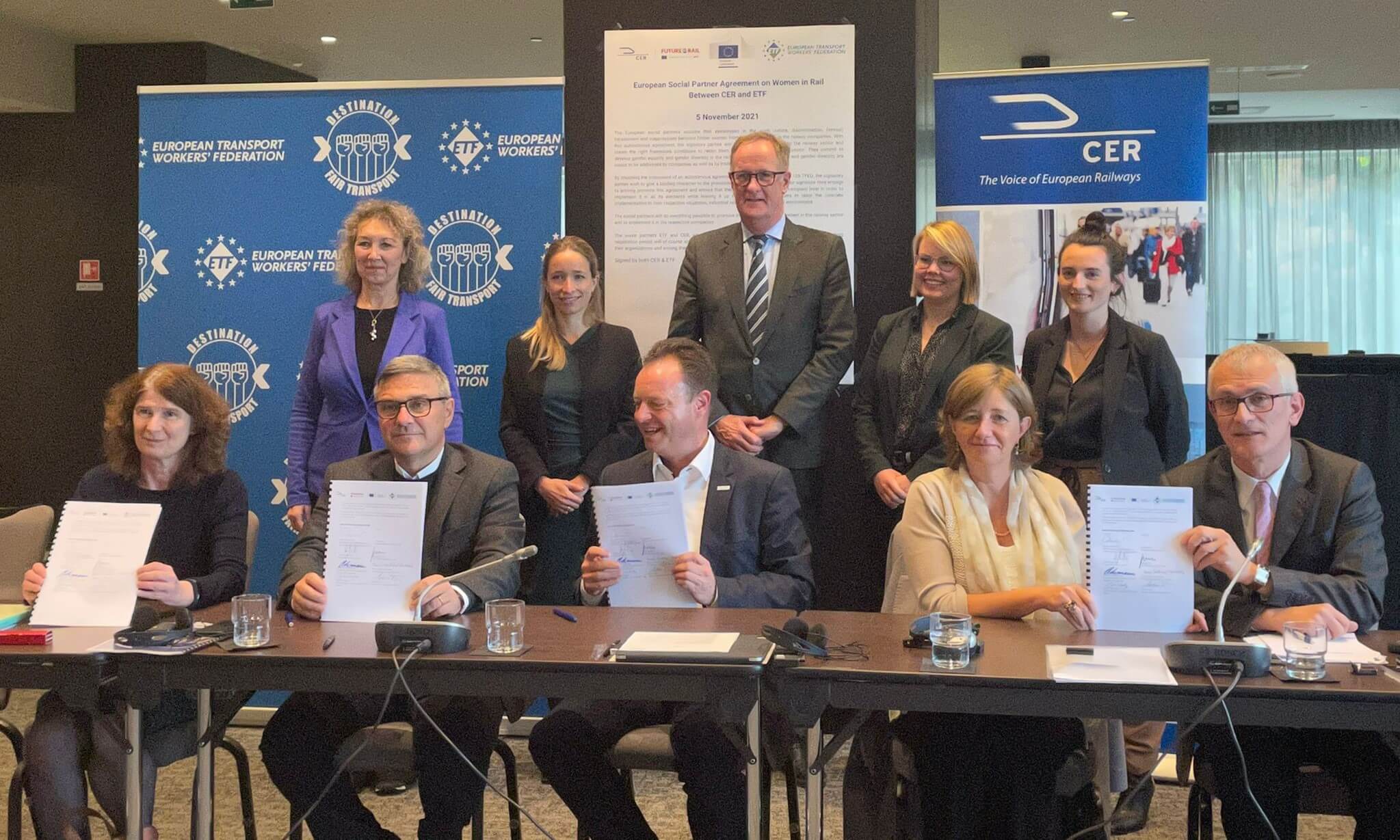 ETF: European Transport Workers' Federation | Women in Rail Agreement ...