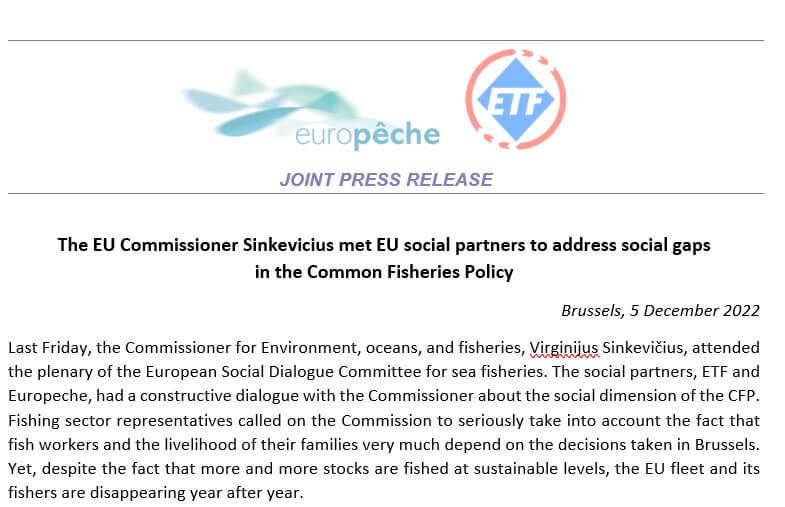 ETF: European Transport Workers' Federation | ETF and Europeche joint ...