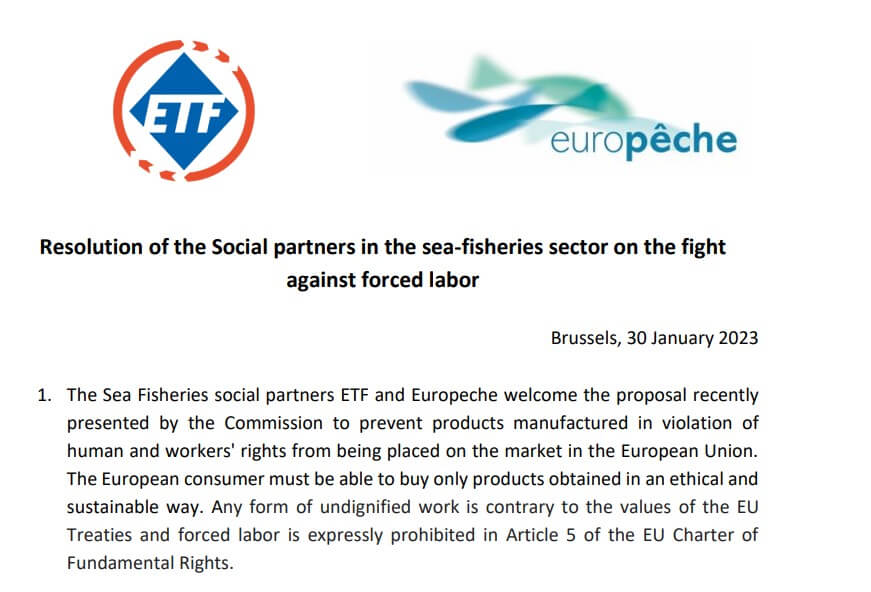 ETF: European Transport Workers' Federation | SSDC Resolution on forced labour - ETF: European ...