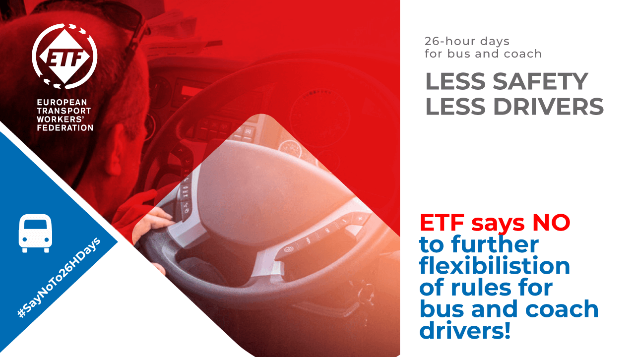 ETF: European Transport Workers' Federation | ETF actions in defense of drivers' breaks, rest ...
